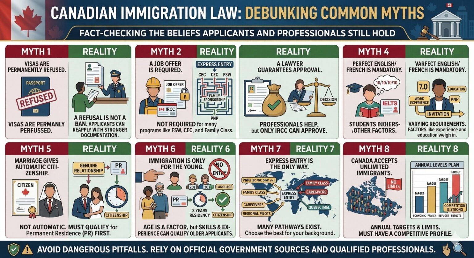 Immigration Law Myths In Canada You Should Stop Believing
